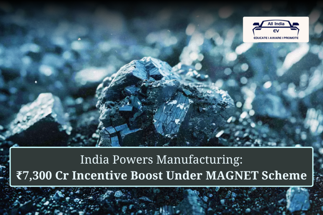 India Approves ₹7,300 Cr Magnet Scheme to Boost EV Growth